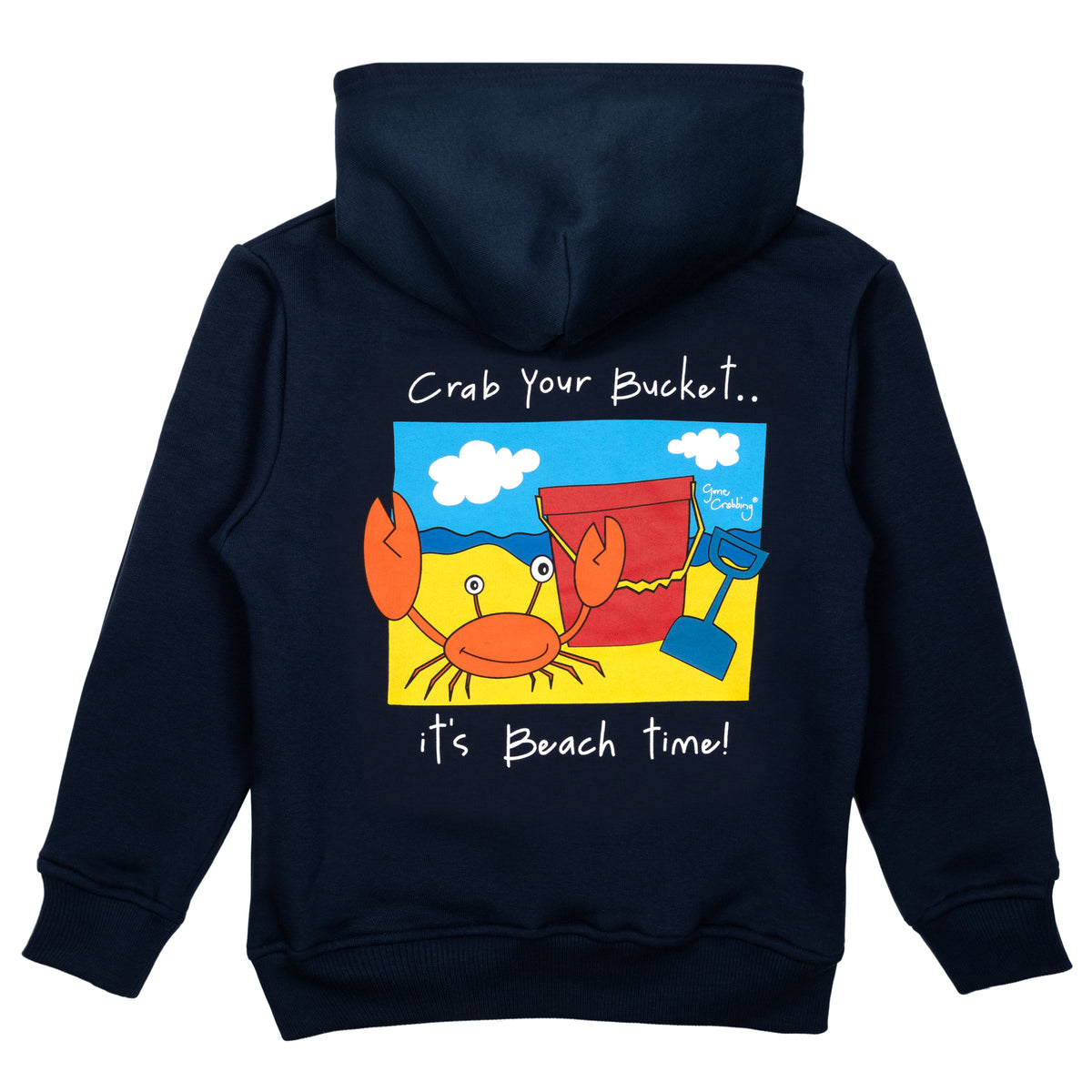 Crab your Bucket! Hoodie - Nautical Navy – Gone Crabbing