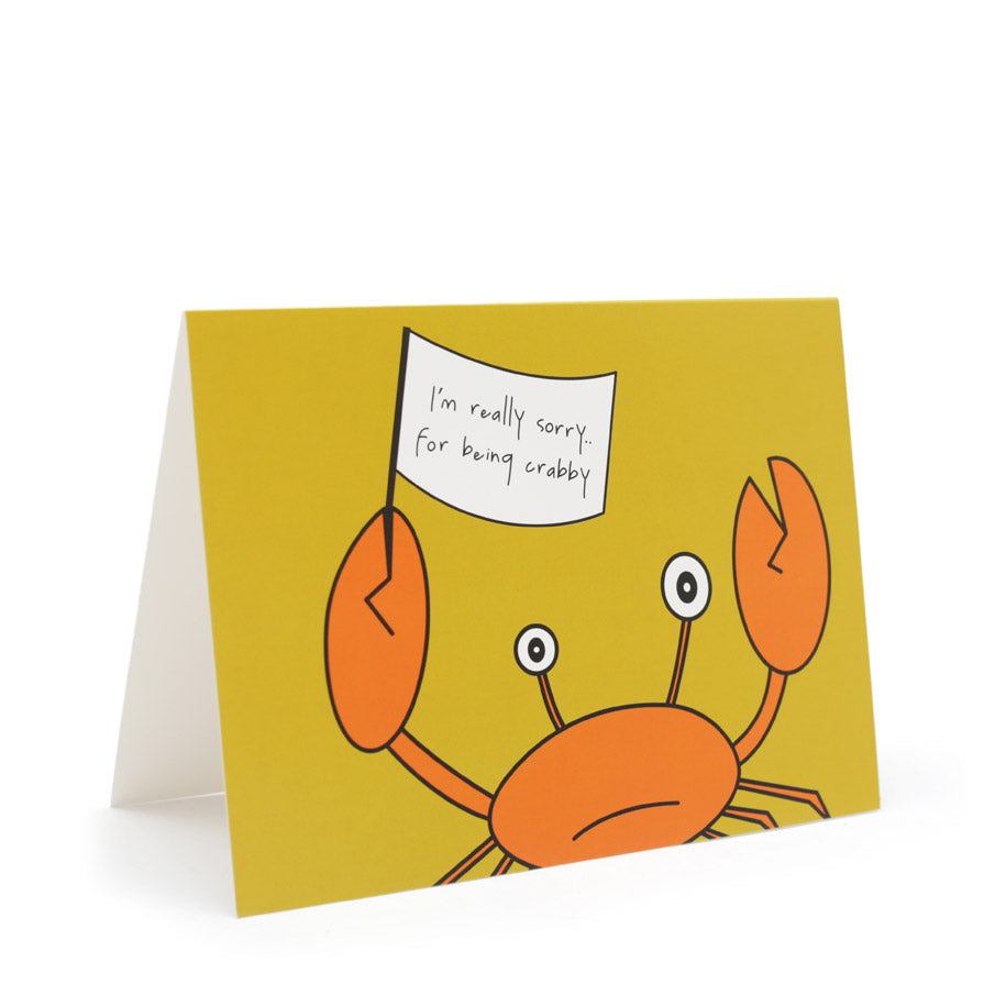 I'm really really sorry card – Gone Crabbing